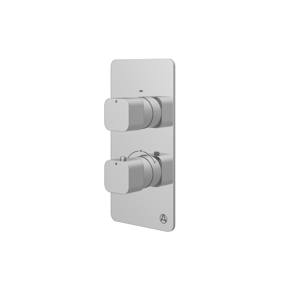Square Concealed Valve Dual 2 Oulet | Aqualla Brassware